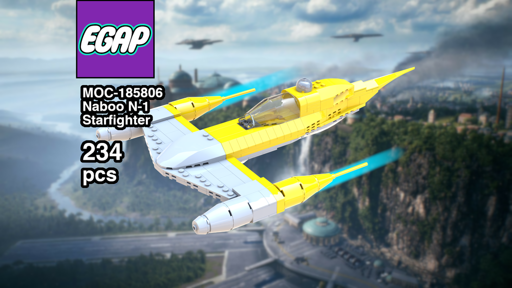 LEGO MOC Naboo N-1 Starfighter by egap98 | Rebrickable - Build with LEGO