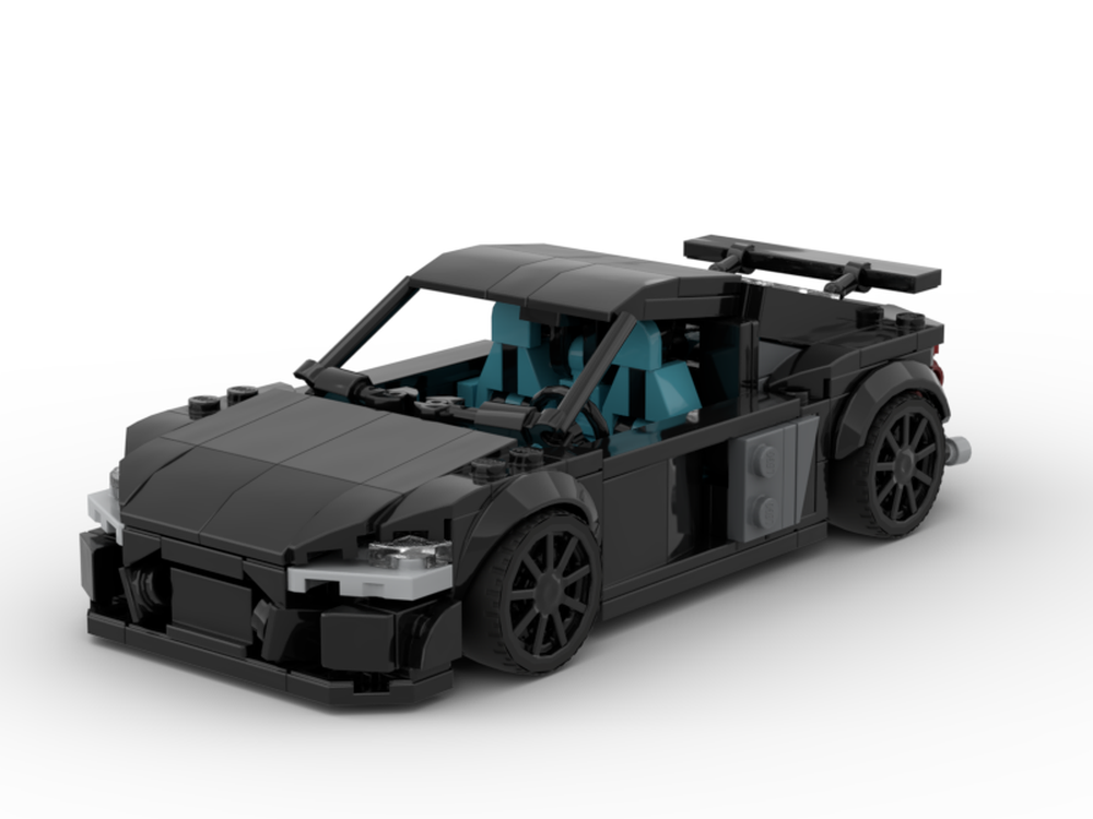 LEGO MOC Audi R8 Twin Turbo (Black) by TymHay | Rebrickable - Build ...