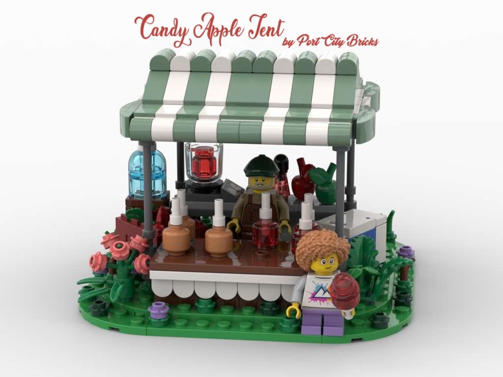 LEGO MOC Candy Apple Tent - Market Stall Series by PortCityBricks ...