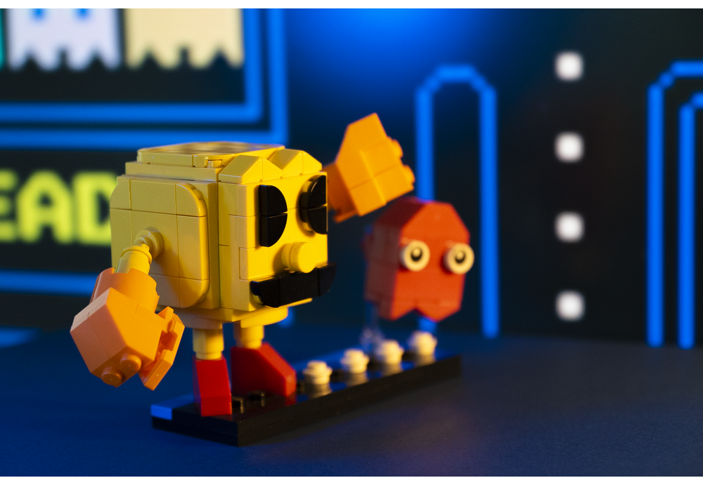 Lego Moc Pac Man Kinda Brickheadz By Hoverfrog Rebrickable Build