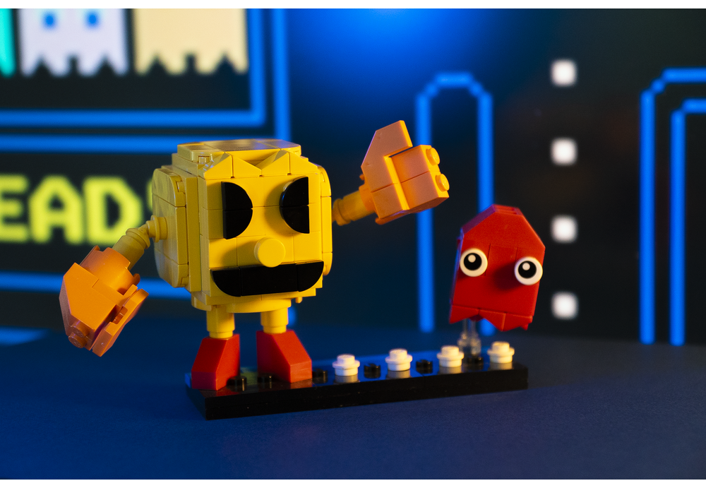Lego Moc Pac Man Kinda Brickheadz By Hoverfrog Rebrickable Build