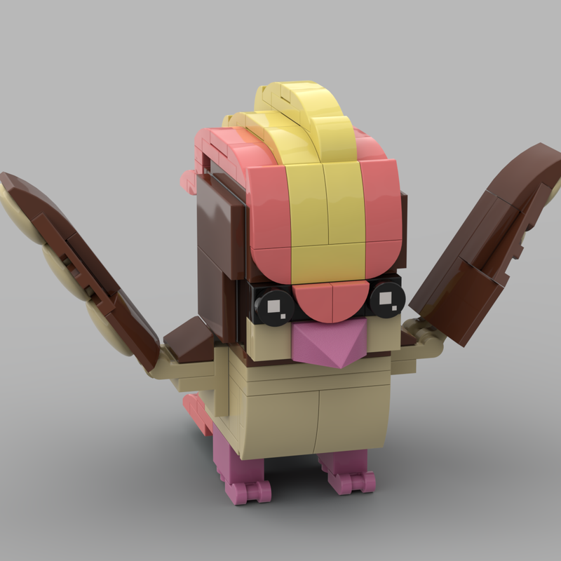 LEGO MOC Pidgeot (Pokémon) by herpuderpules | Rebrickable - Build with LEGO
