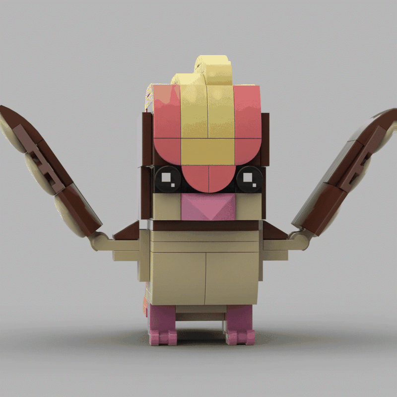 LEGO MOC Pidgeot (Pokémon) by herpuderpules | Rebrickable - Build with LEGO