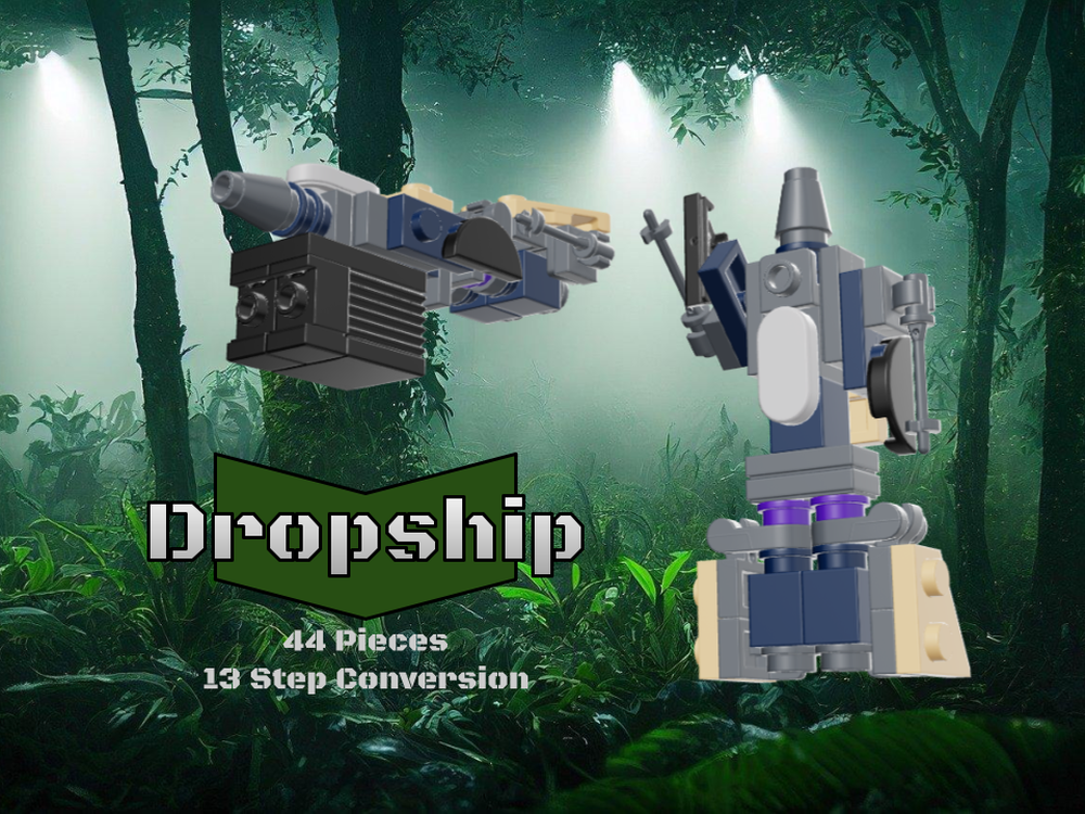 LEGO MOC Dropship AKA Dirge by bentbliley | Rebrickable - Build with LEGO