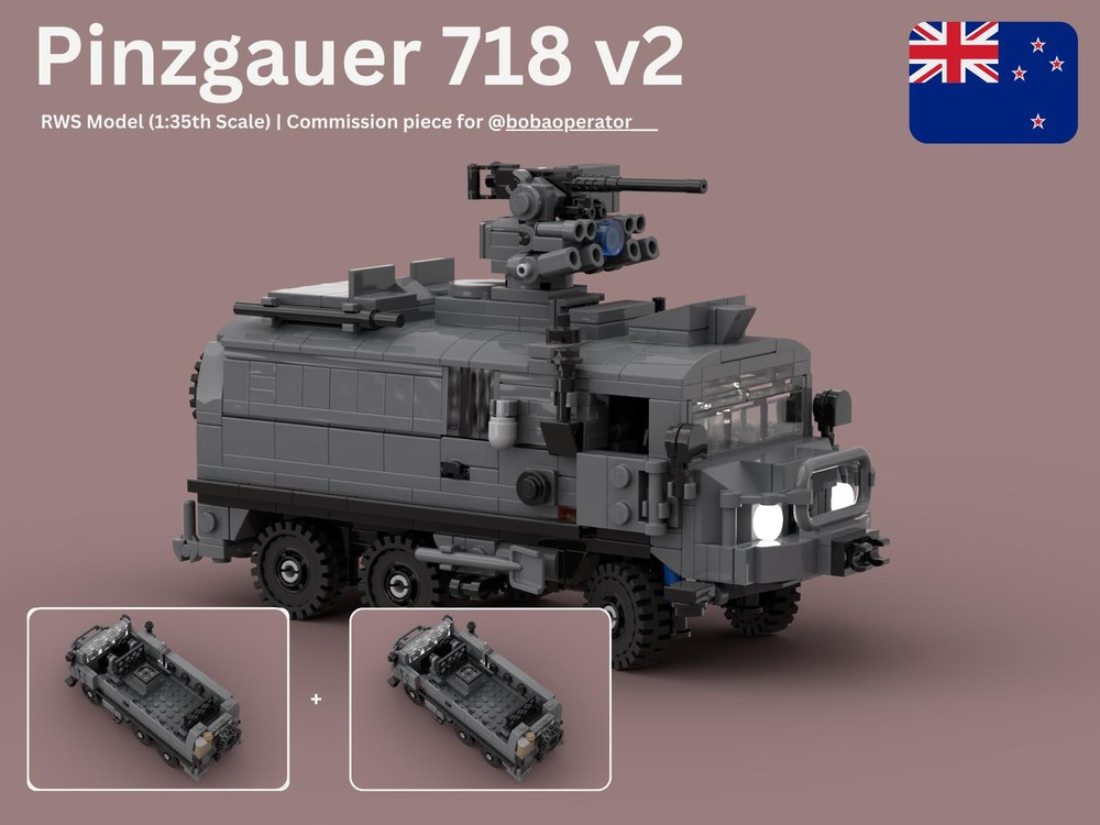LEGO MOC Pinzgauer 718 6x6 (1:35th Scale) | RWS Model by Zaturon ...