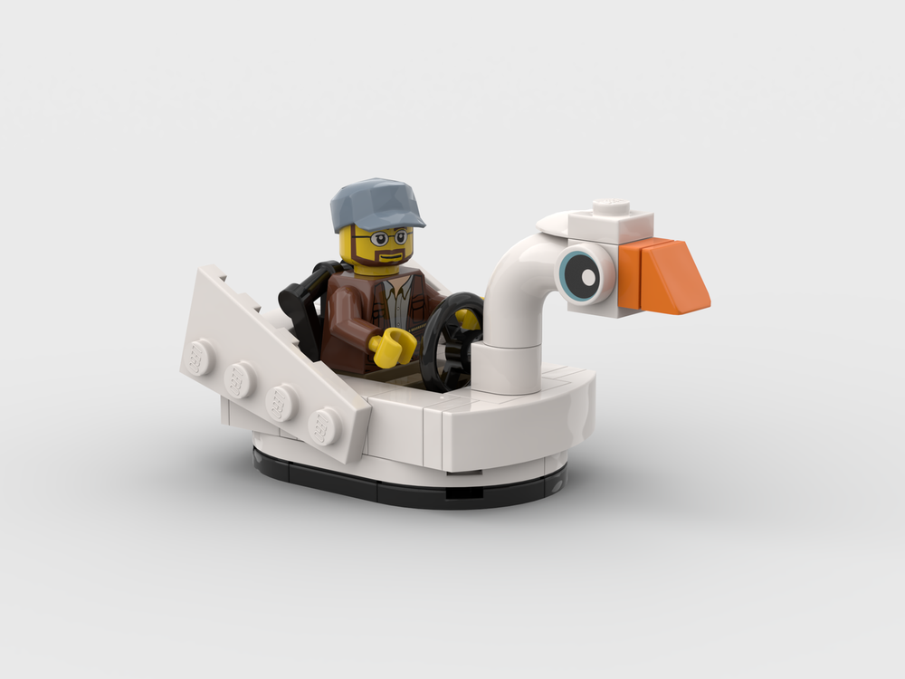 LEGO MOC Swan Pedal Boat by BrickHappens | Rebrickable - Build with LEGO