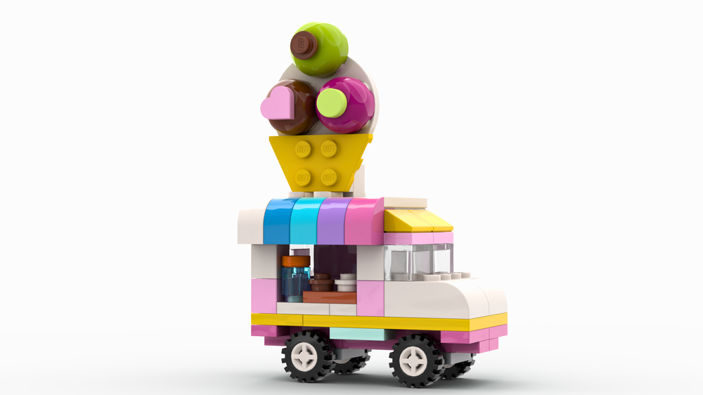 LEGO MOC 11029 Ice cream van by Lenarex | Rebrickable - Build with LEGO
