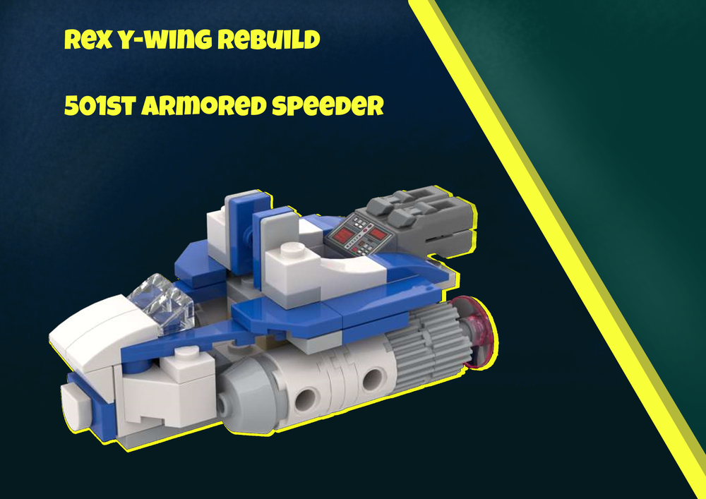 LEGO MOC captain rex y-wing alternative build 501st armored speeder by ...