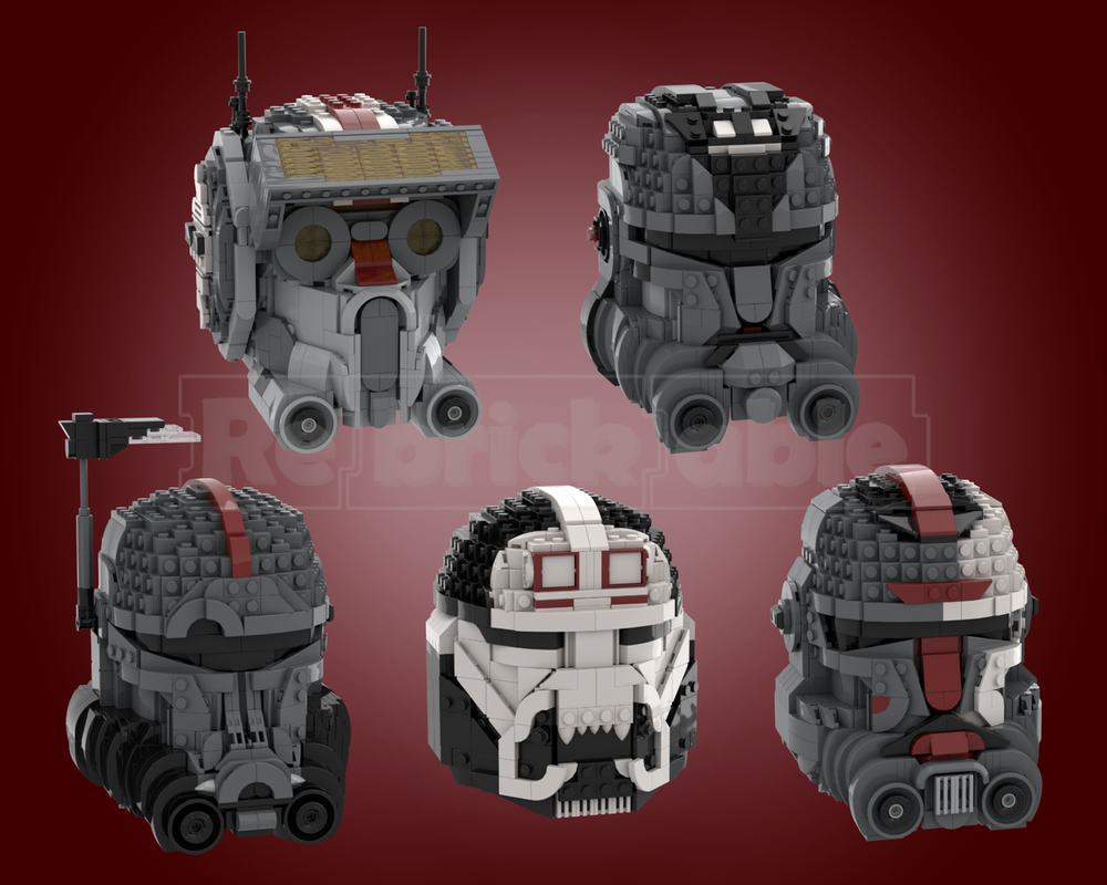 LEGO MOC-185934 The Bad Batch Helmet BUNDLE by Ant0noo | Rebrickable ...