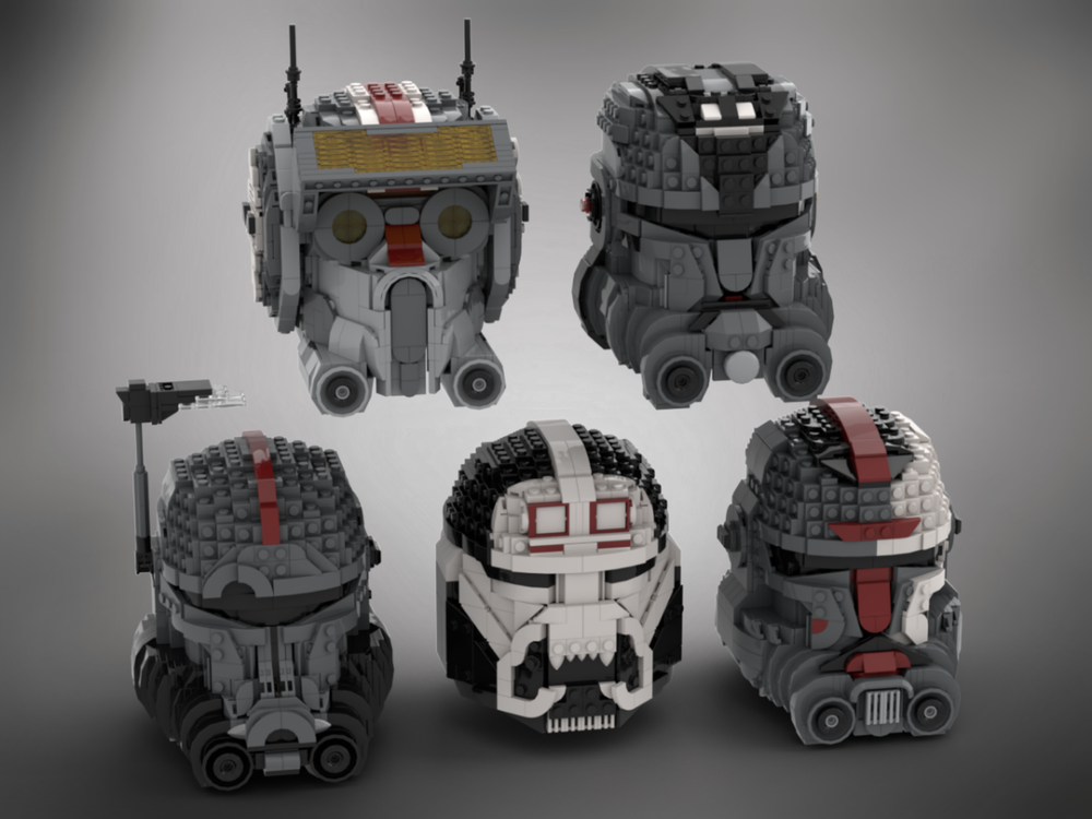 LEGO MOC The Bad Batch Helmet BUNDLE by Ant0noo | Rebrickable - Build ...