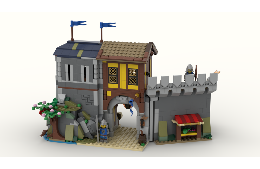 LEGO MOC Medieval City Gate by Modarius | Rebrickable - Build with LEGO