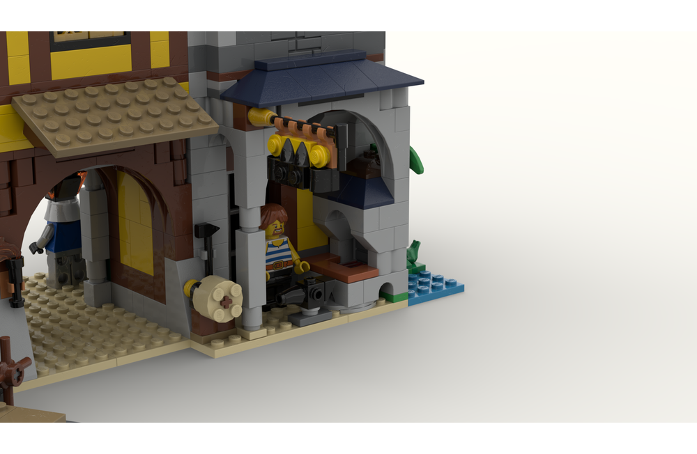 LEGO MOC Medieval City Gate by Modarius | Rebrickable - Build with LEGO