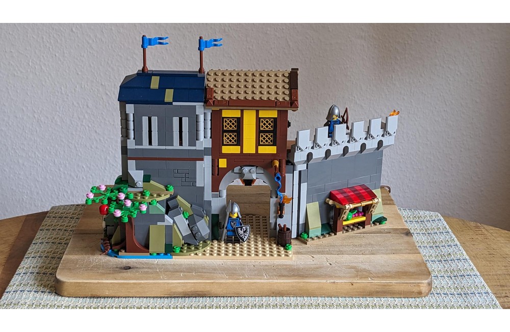 LEGO MOC Medieval City Gate by Modarius | Rebrickable - Build with LEGO