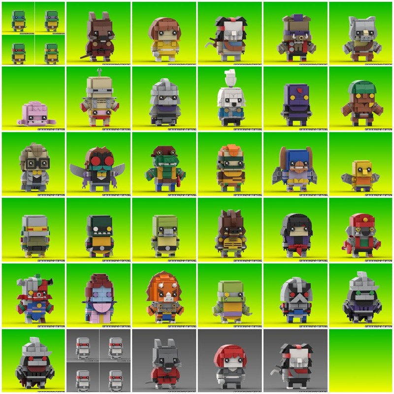 LEGO MOC Teenage Mutant Ninja Turtles Collection PLUS by DrBrickheadz ...