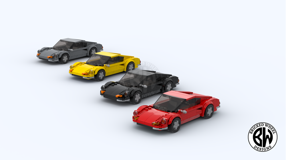 Lego Moc Ferrari Dino 246 Gt By Brickedwheel Rebrickable Build With