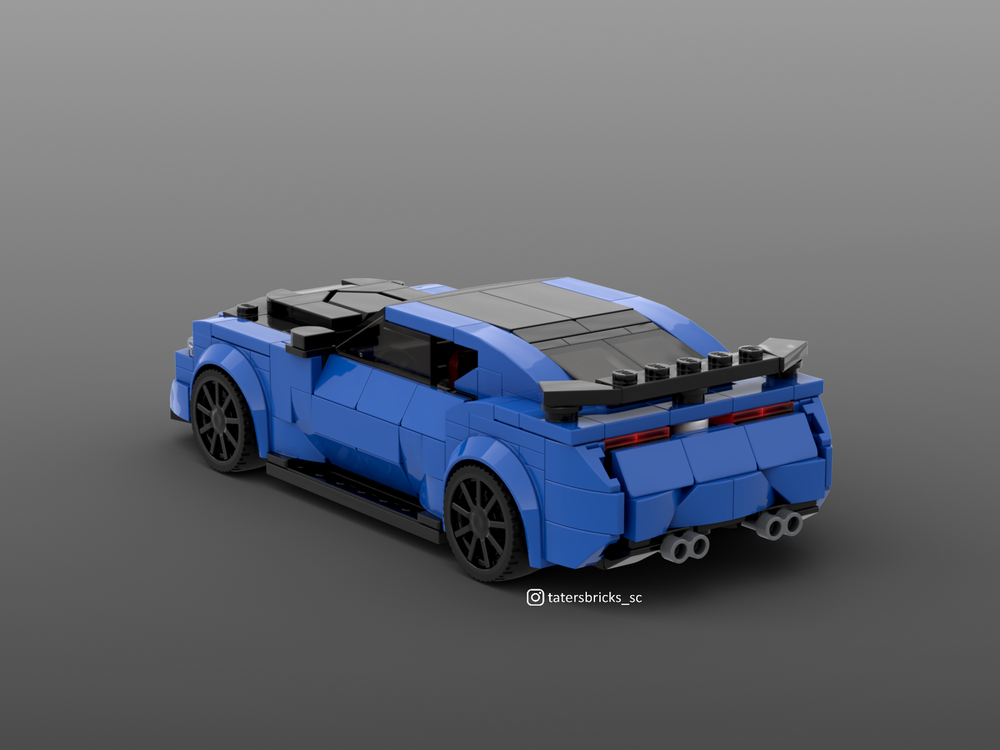 Lego Moc Chevrolet Camaro Zl1 1le By Taters Rebrickable Build With Lego