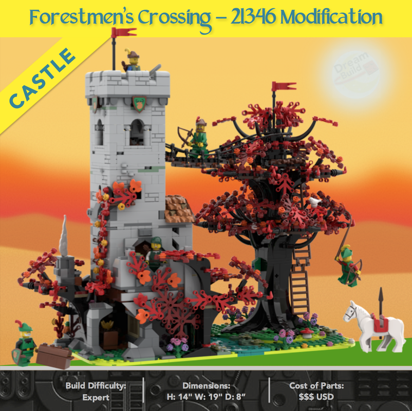 LEGO MOC-185980 Forestmen's Crossing - Castle 21346 Modification by ...