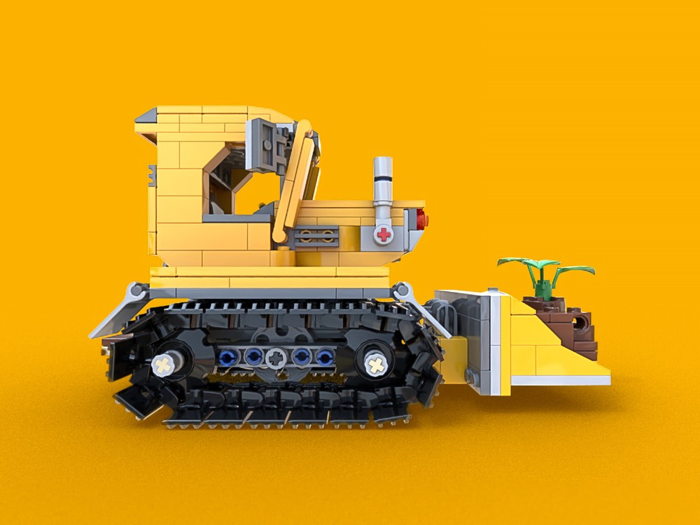 Lego Moc Bulldozer By Vplameniraket Rebrickable Build With Lego