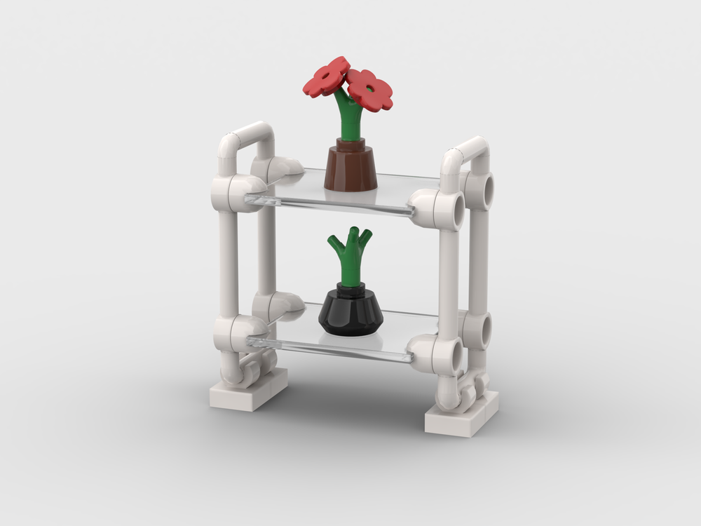 Lego Moc Modern Shelf By Brickhappens Rebrickable Build With Lego