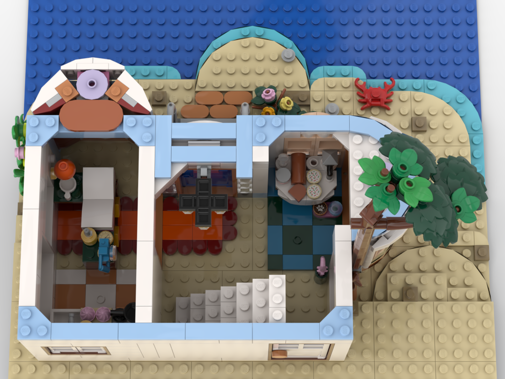 LEGO MOC Beach Castle Bed & Breakfast - Modular and MILS Compatible by ...