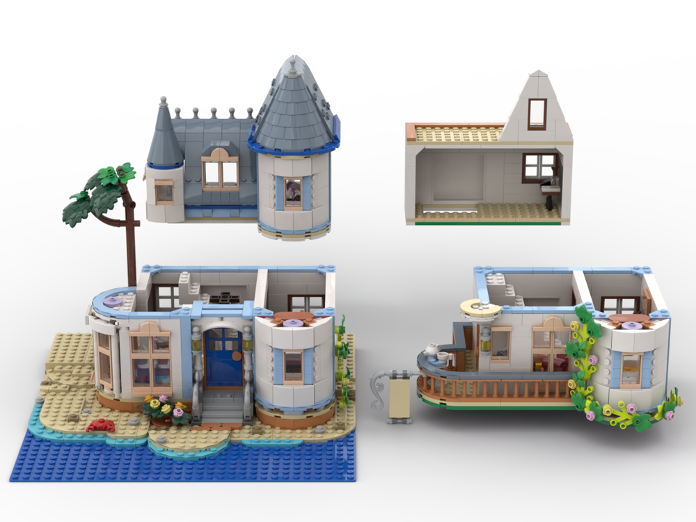 LEGO MOC Beach Castle Bed & Breakfast - Modular and MILS Compatible by ...