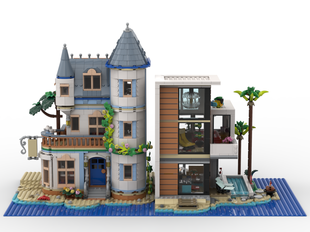 LEGO MOC Beach Castle Bed & Breakfast - Modular and MILS Compatible by ...