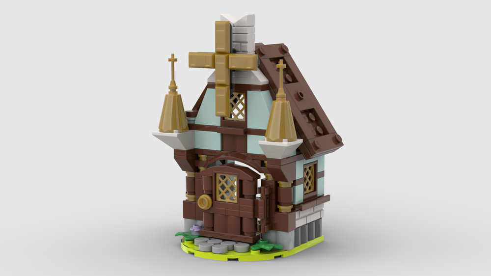 LEGO MOC Medieval Chapel by MillenniumDice | Rebrickable - Build with LEGO