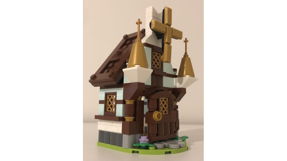 Lego Moc Medieval Chapel By Millenniumdice Rebrickable Build With Lego