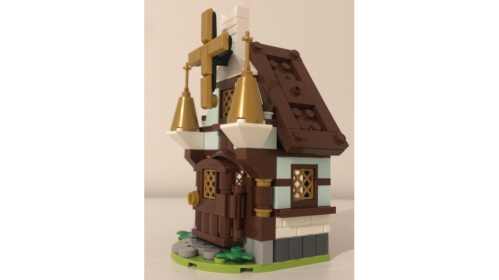 Lego Moc Medieval Chapel By Millenniumdice Rebrickable Build With Lego