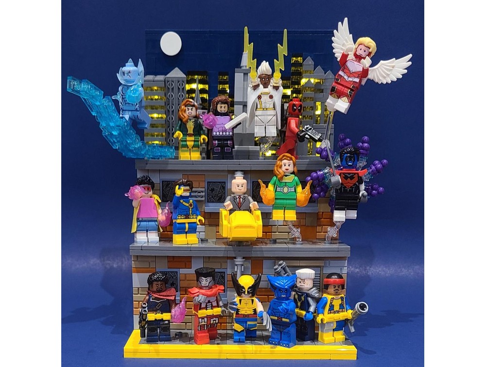 LEGO MOC Cityscape Night Alleyway Action Display Stand based on NECA ...