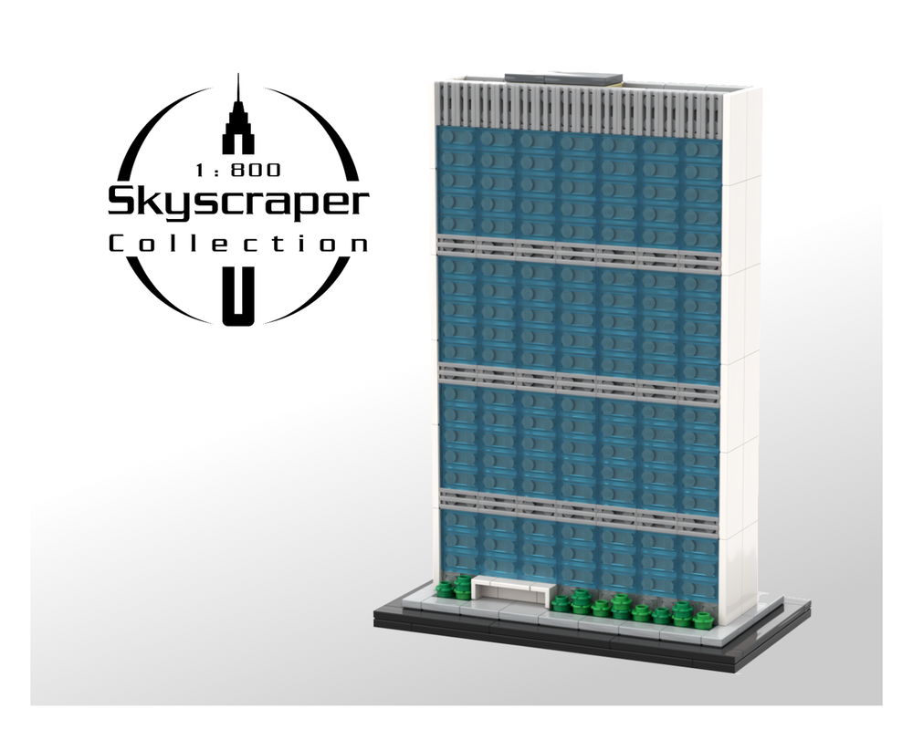LEGO MOC UN Secretariat Building 1:800 Scale (United Nations) by SPBrix ...