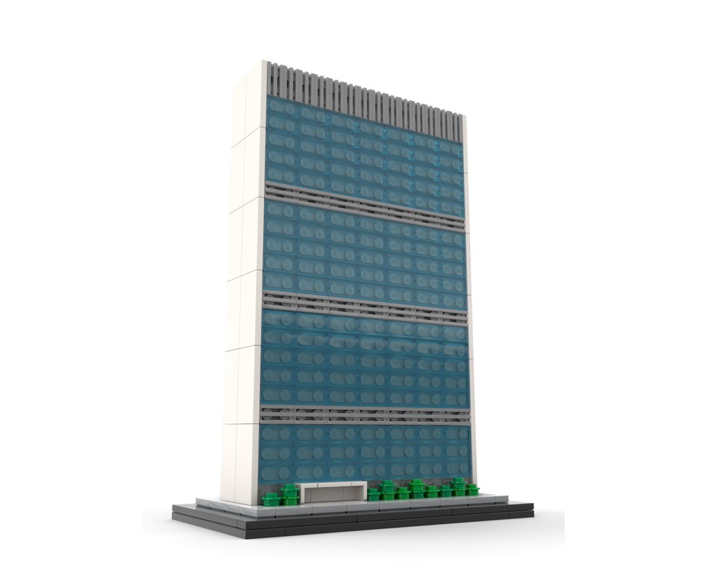 LEGO MOC UN Secretariat Building 1:800 Scale (United Nations) by SPBrix ...
