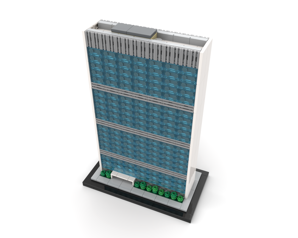 LEGO MOC UN Secretariat Building 1:800 Scale (United Nations) by SPBrix ...