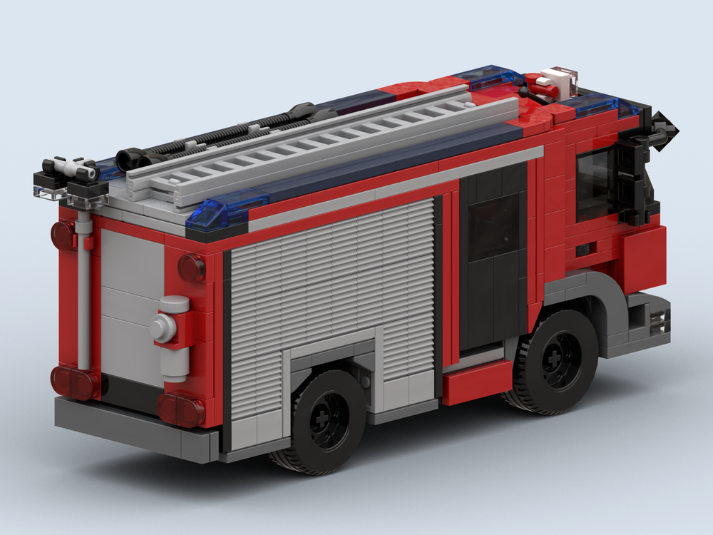 Lego Moc Purmerend Fire Engine By Mausbricks Rebrickable Build With