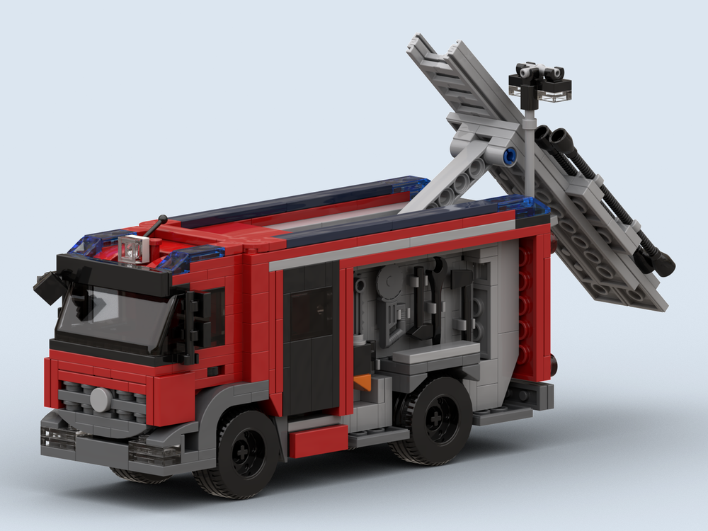 Lego Moc Purmerend Fire Engine By Mausbricks Rebrickable Build With