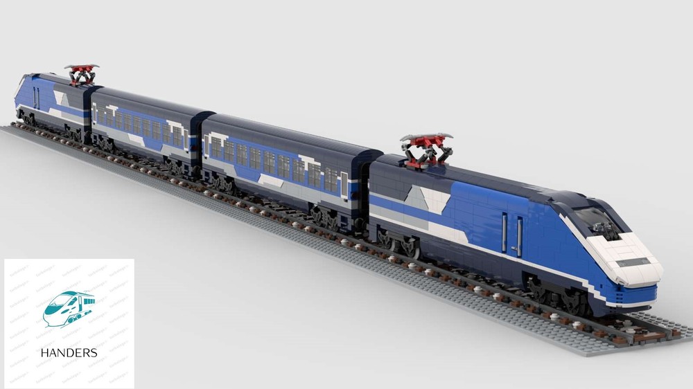 LEGO MOC Adriatic Intercity Train by Handers | Rebrickable - Build with ...