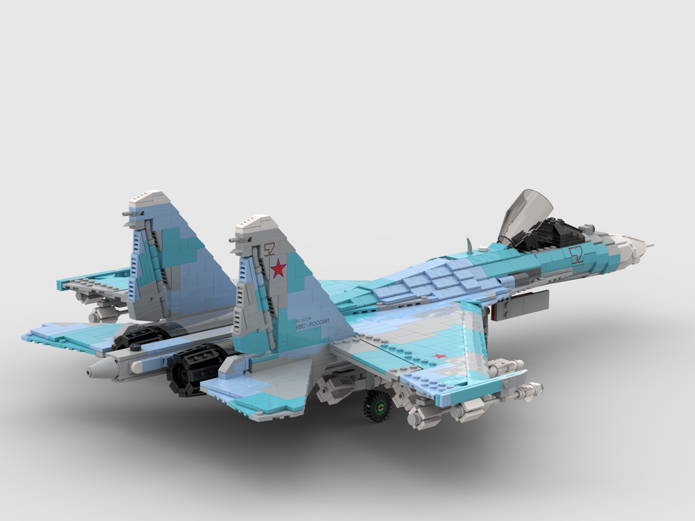 Lego Moc Su 27 By Brickmig Rebrickable Build With Lego