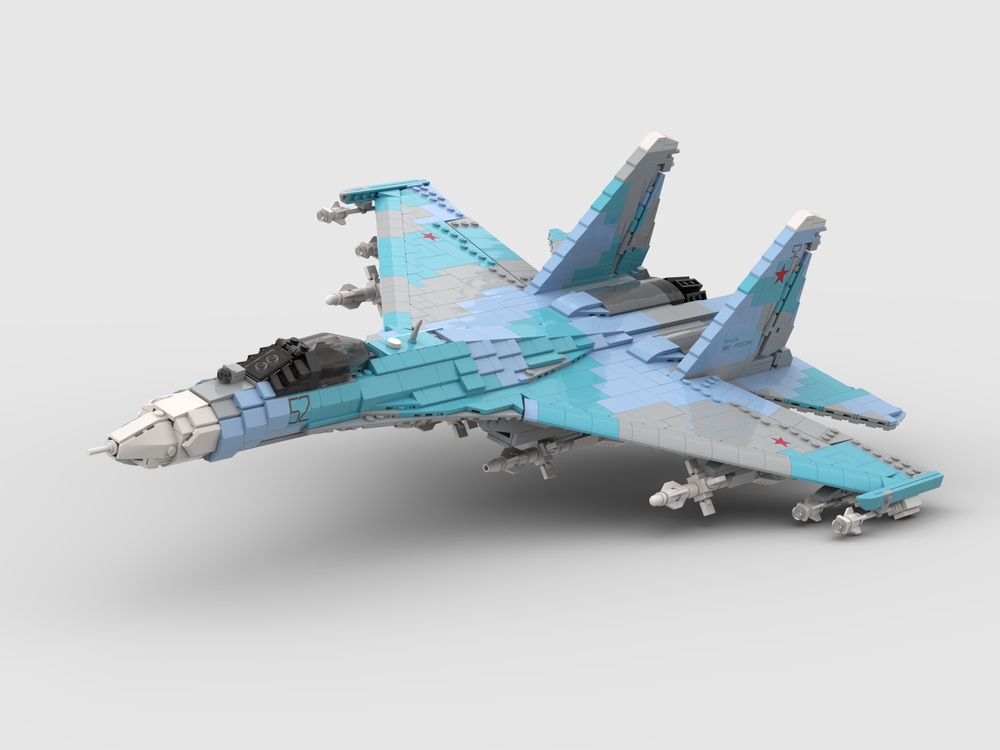 Lego Moc Su 27 By Brickmig Rebrickable Build With Lego