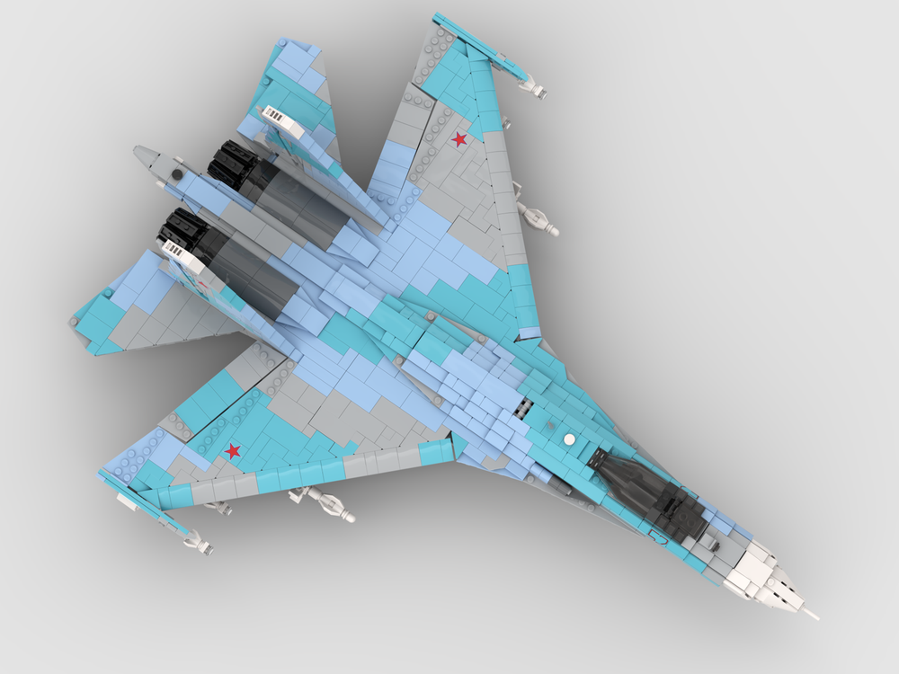 Lego Moc Su 27 By Brickmig Rebrickable Build With Lego