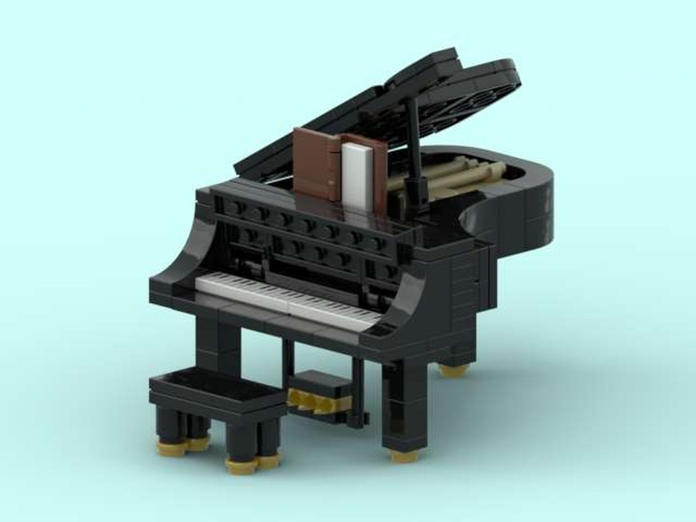 LEGO MOC Mini Grand Piano by WilburmusPrime | Rebrickable - Build with LEGO