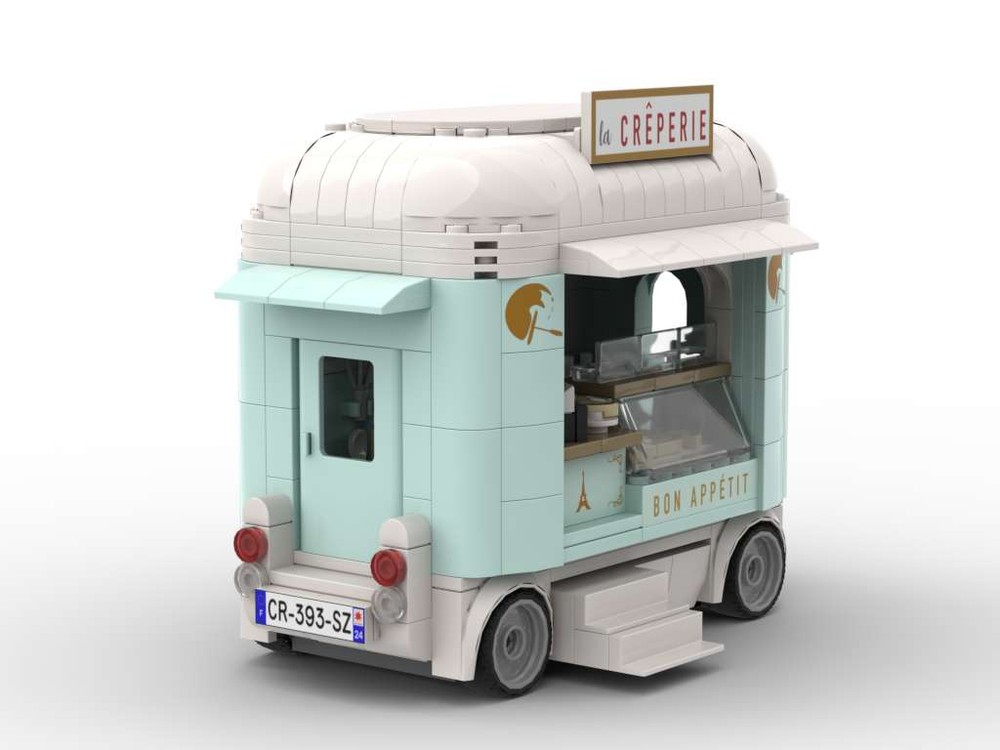LEGO MOC French Crepe Food Trailer (La Creperie) - Market Stall Series ...