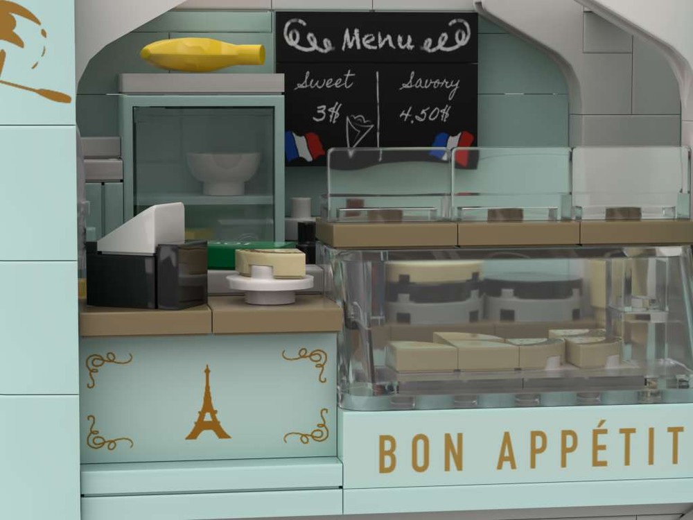 LEGO MOC French Crepe Food Trailer (La Creperie) - Market Stall Series ...