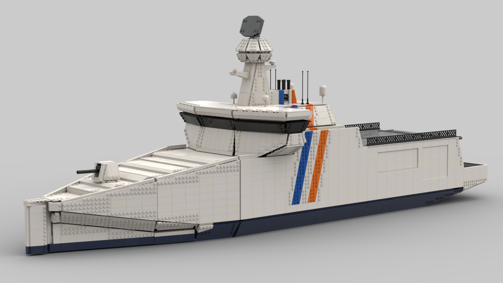 LEGO MOC Futuristic Coast Guard Vessel by Futurism_Lego | Rebrickable ...