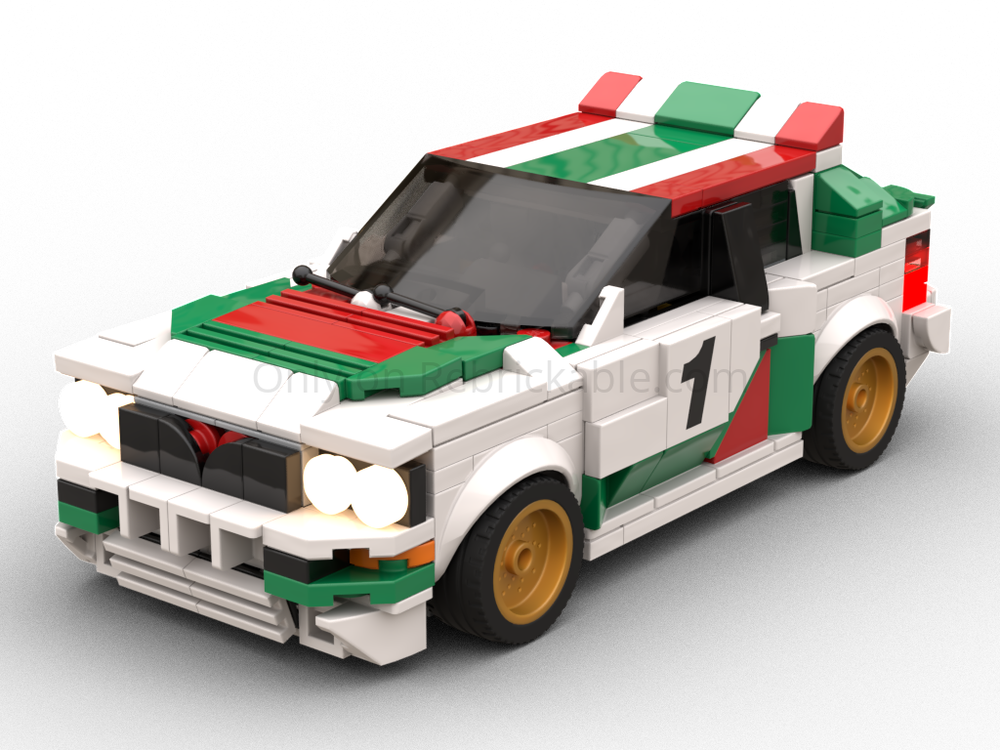 LEGO MOC Lancia Delta-ALITALIA Special Edition (HF INTEGRALE series) by ...