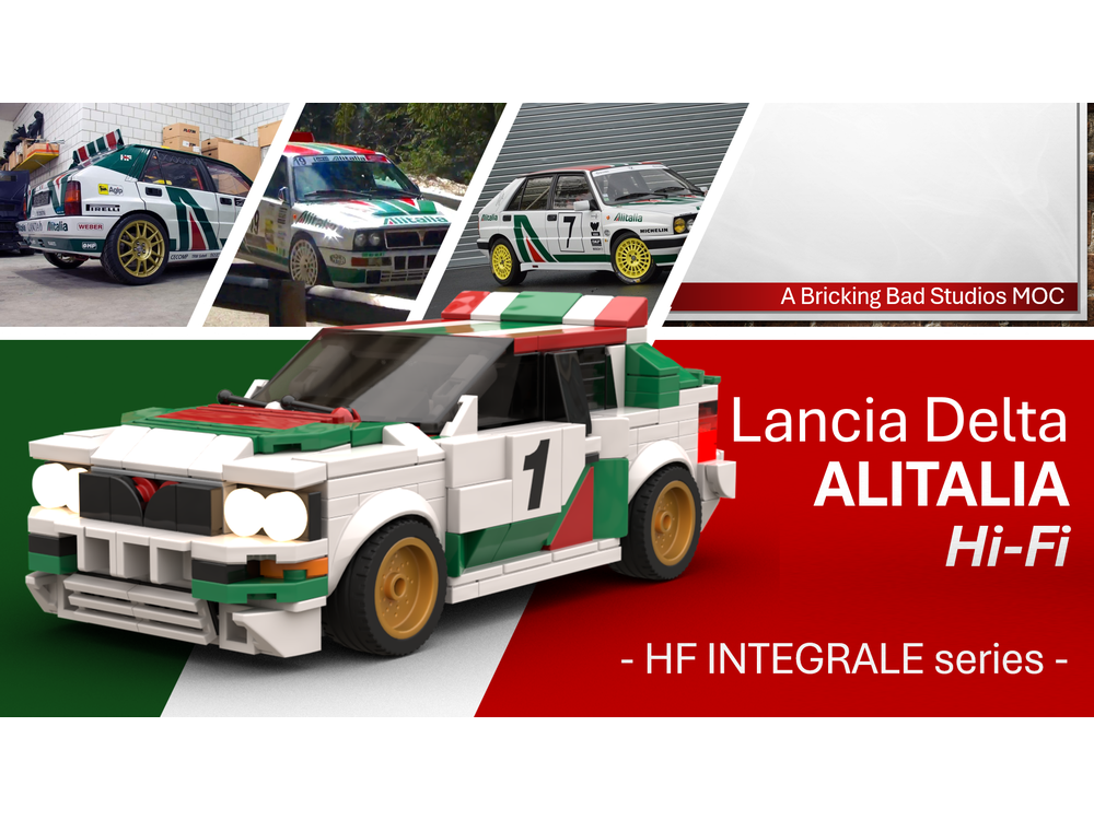 LEGO MOC Lancia Delta-ALITALIA Special Edition (HF INTEGRALE series) by ...