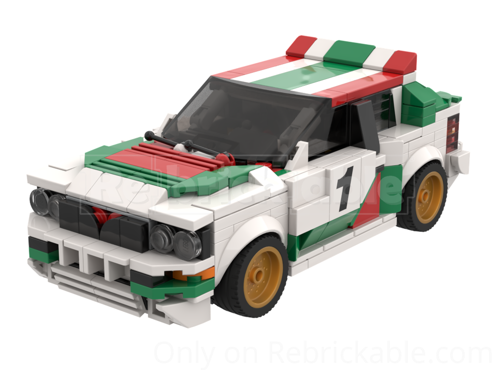 LEGO MOC Lancia Delta-ALITALIA Special Edition (HF INTEGRALE series) by ...