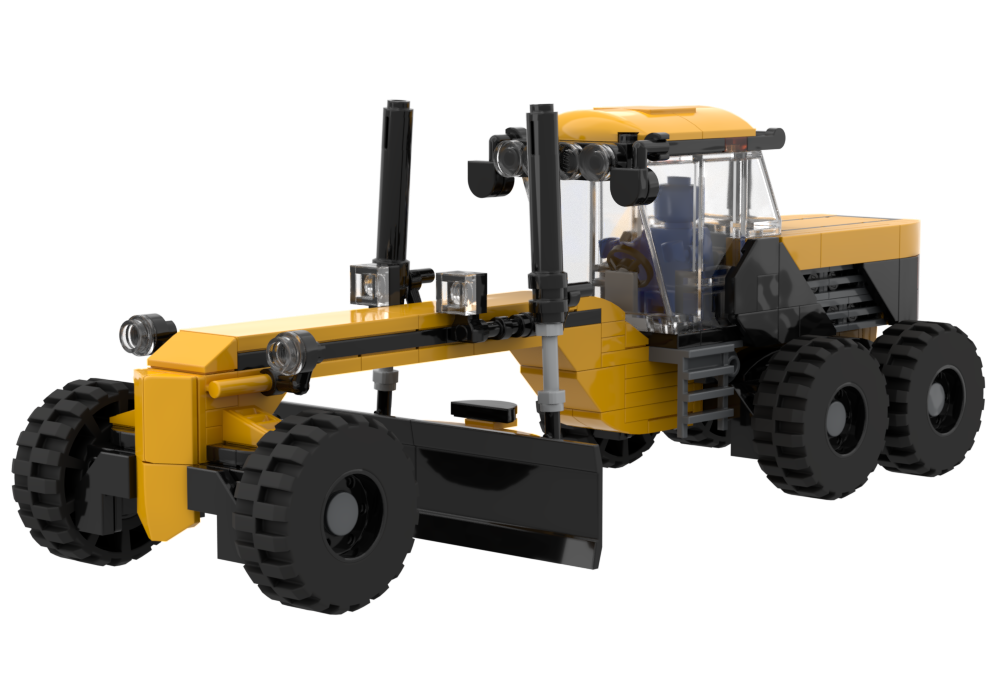 LEGO MOC Road Grader by OrchardBuilds | Rebrickable - Build with LEGO