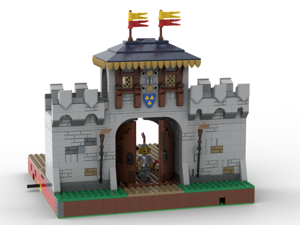 LEGO MOC Medieval gate automatic by kermith72 | Rebrickable - Build ...