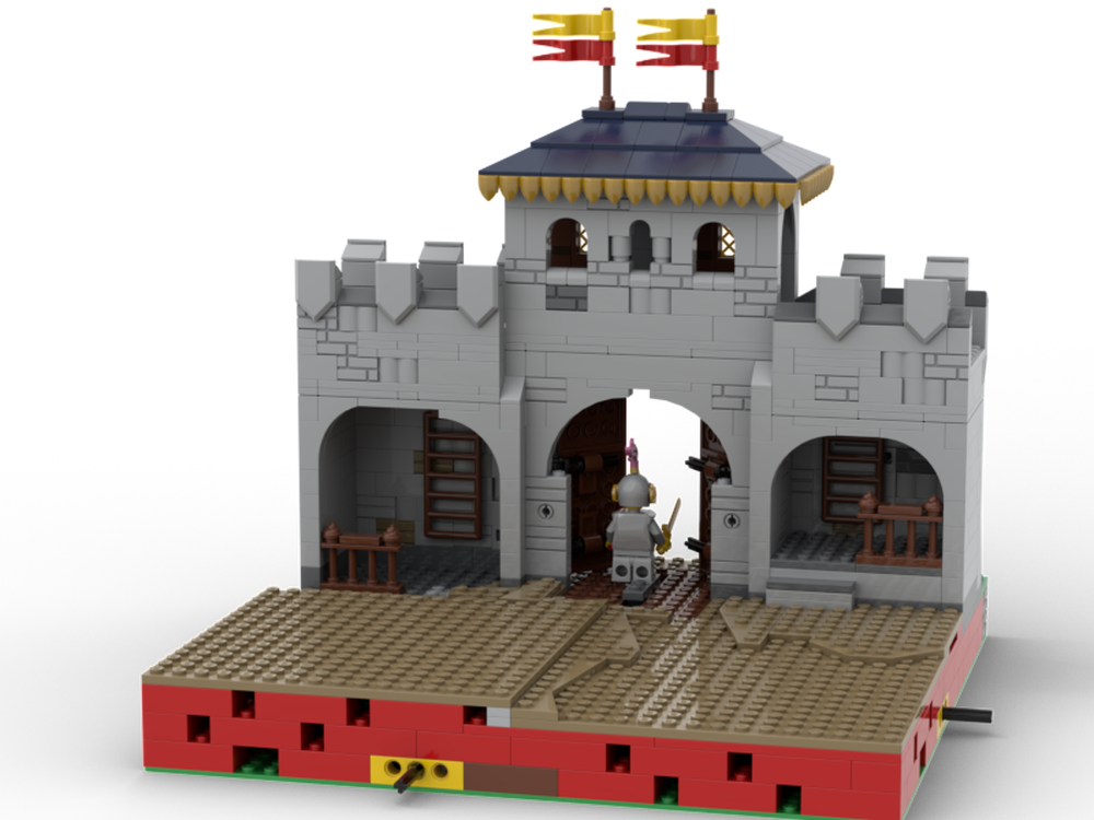 LEGO MOC Medieval gate automatic by kermith72 | Rebrickable - Build ...