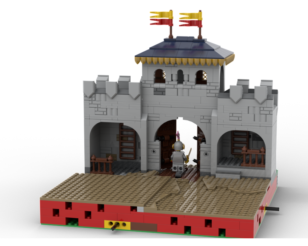 LEGO MOC Medieval gate automatic by kermith72 | Rebrickable - Build ...